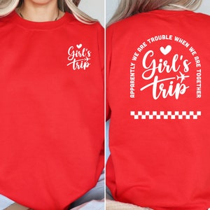 Customizable Girls Trip Hoodie, Personalized Destination Sweater ...