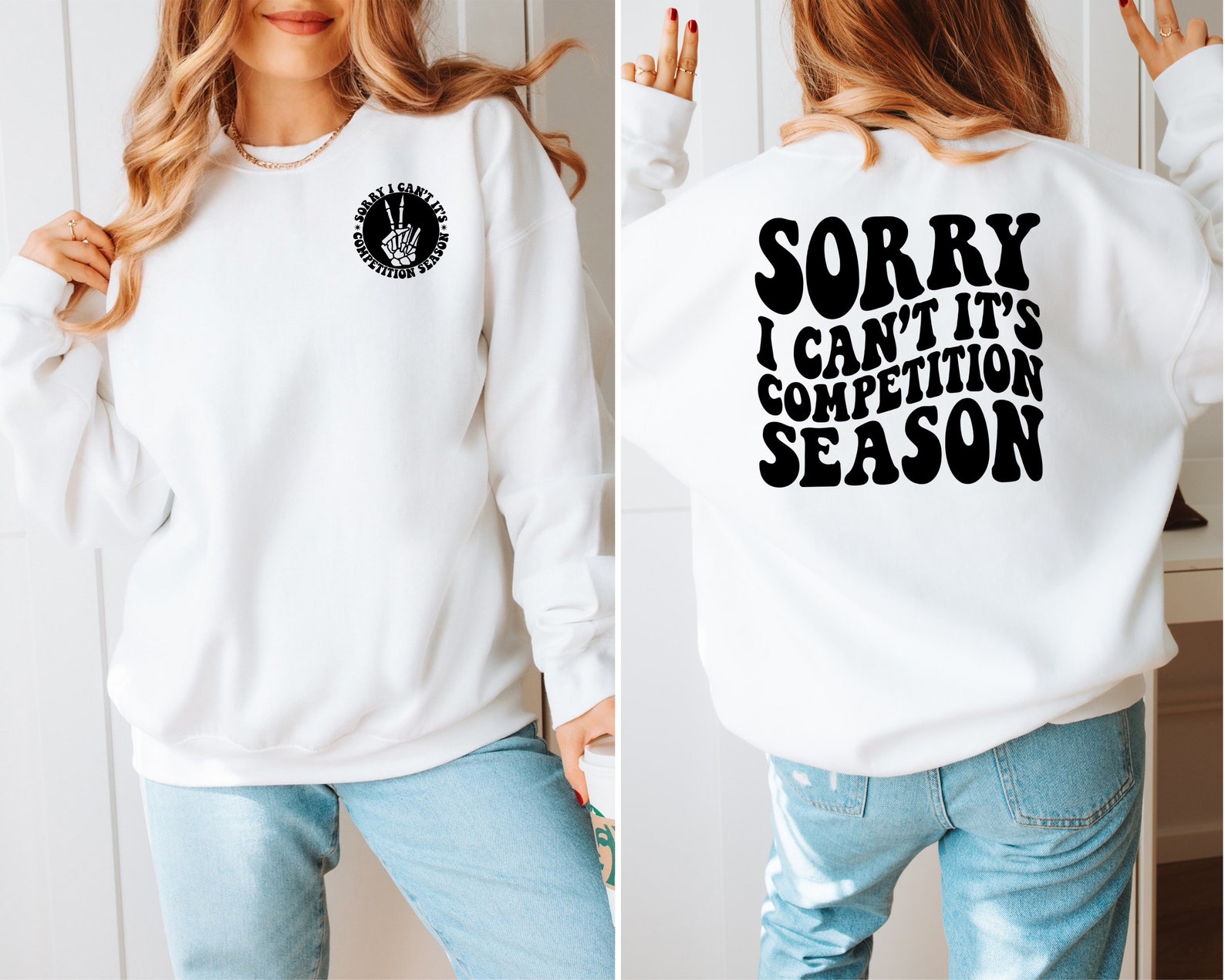 Sorry Can't Comp Season Comp Season Sweatshirt, Cheer Competition ...