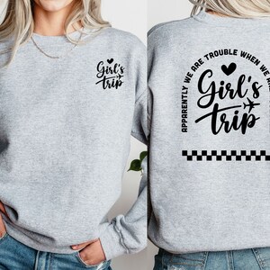Customizable Girls Trip Hoodie, Personalized Destination Sweater ...