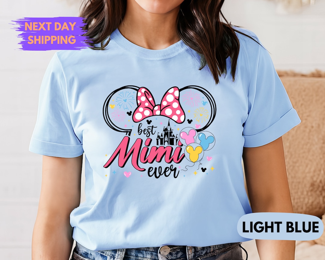 Minnie Mouse Best Mimi Ever Shirt, Gift for Disney Mimi Shirt, Minnie ...