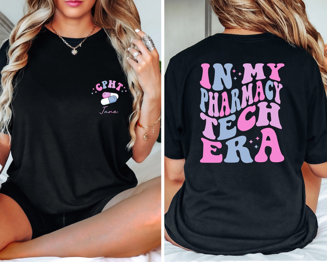Custom in My Pharmacy Tech Era Sweatshirt, Pharmacy Technician Grad Tee ...