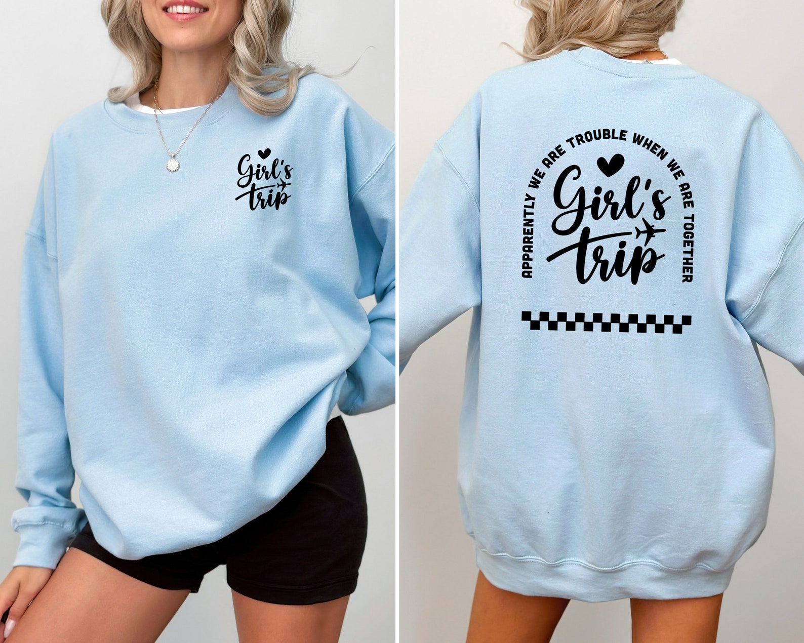 Customizable Girls Trip Hoodie, Personalized Destination Sweater ...