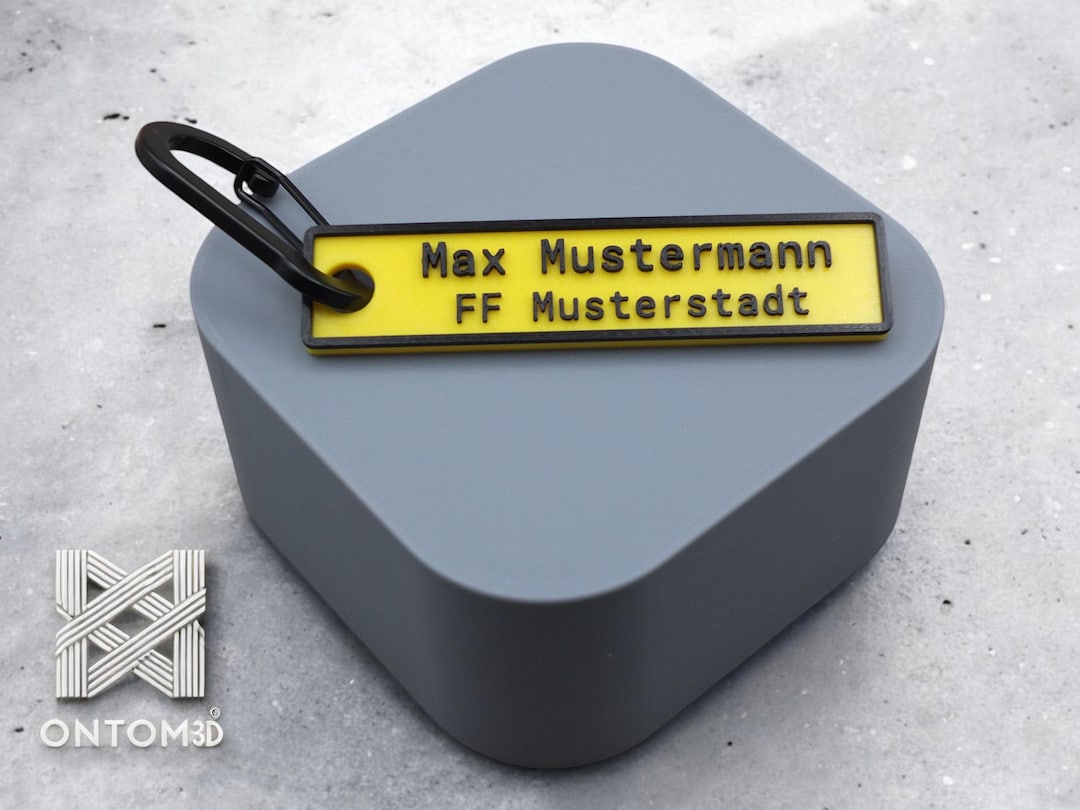 Fire Brigade Name Tag Respiratory Protection With 3D Lettering – Robust ...