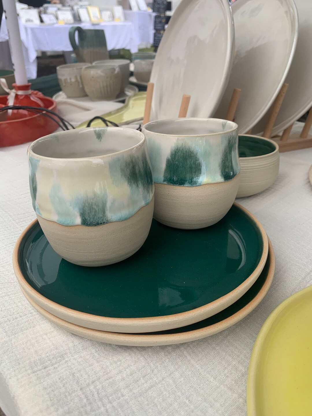 Ceramic Breakfast Set - Etsy