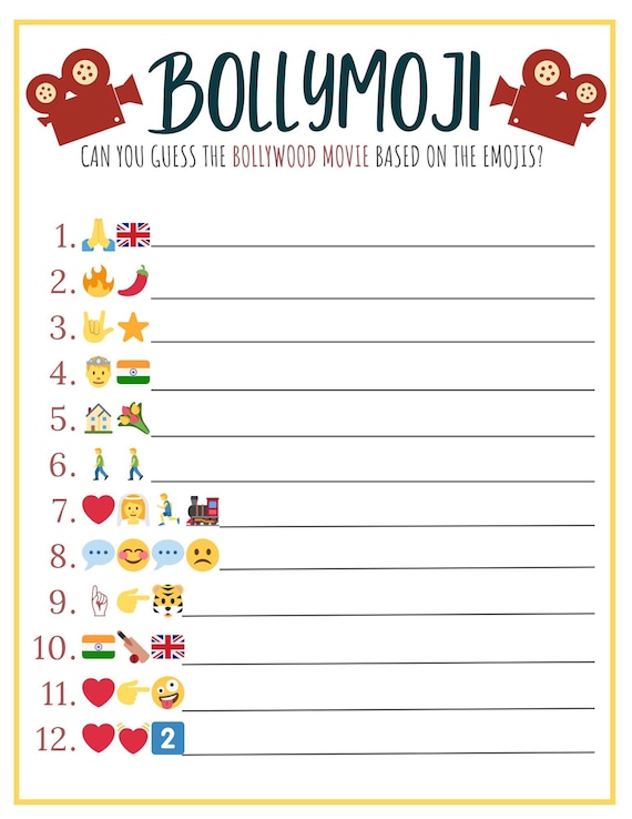 Guess The Film By Emojis