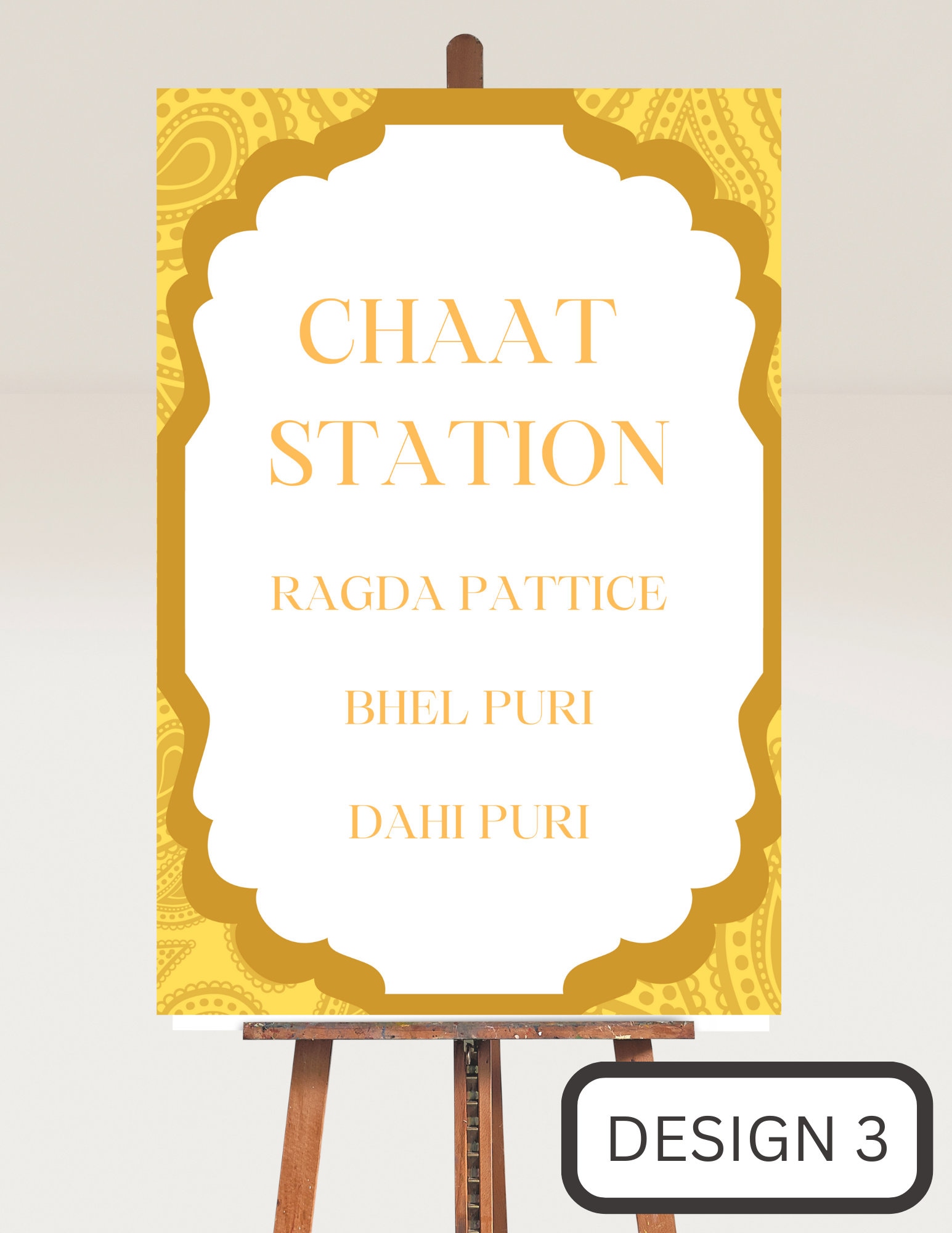 Indian Wedding Food Sign | Wedding Food Signage | Indian Street Food ...