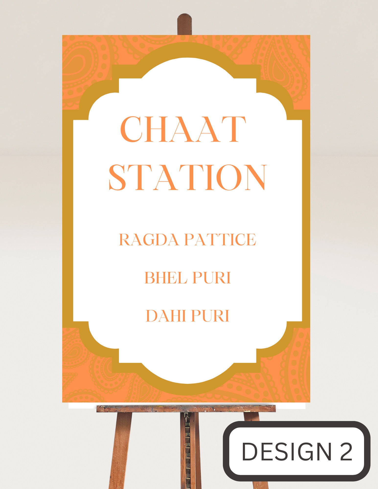 Indian Wedding Food Sign | Wedding Food Signage | Indian Street Food ...