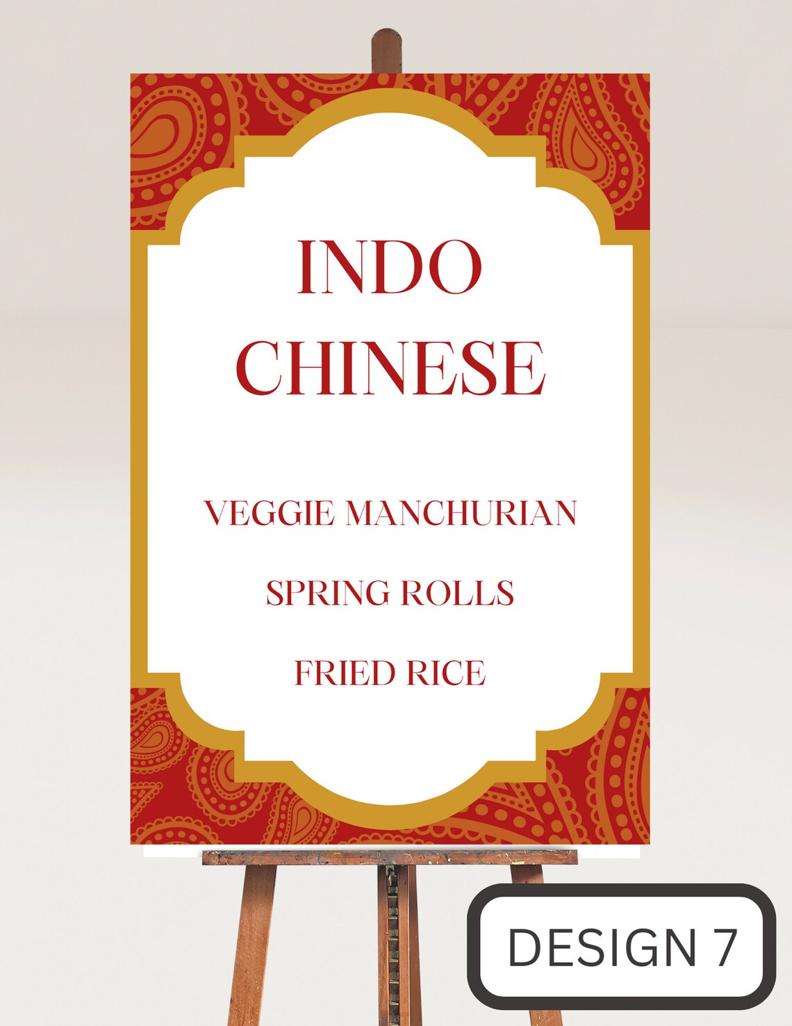 Indian Wedding Food Sign Wedding Food Signage Indian Street Food Sign ...