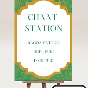 Indian Wedding Food Sign | Wedding Food Signage | Indian Street Food ...