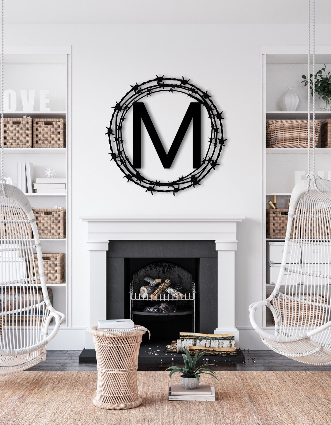Western Monogram Metal Wall Art, Custom Last Name Sign, Custom Metal ...