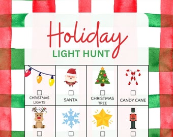 Christmas Lights Scavenger Hunt | Holiday Scavenger Hunt | Christmas ...