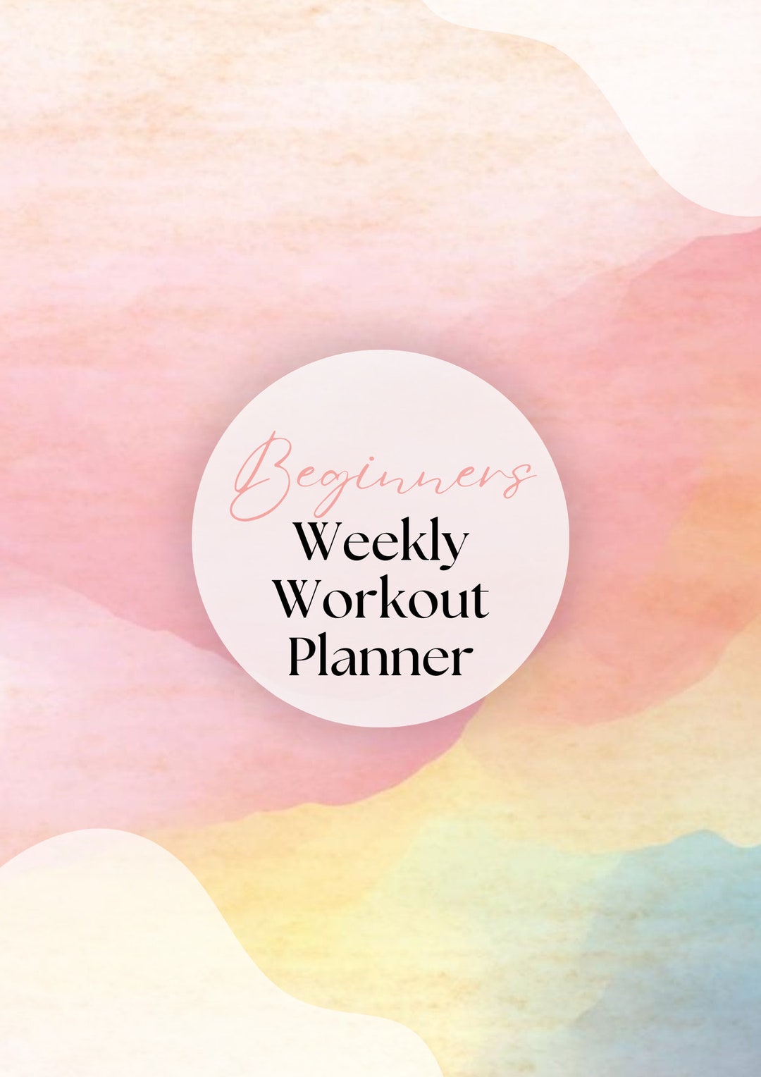 A Beginner's 5 Week Workout Planner: Digital Download to Easily Track ...