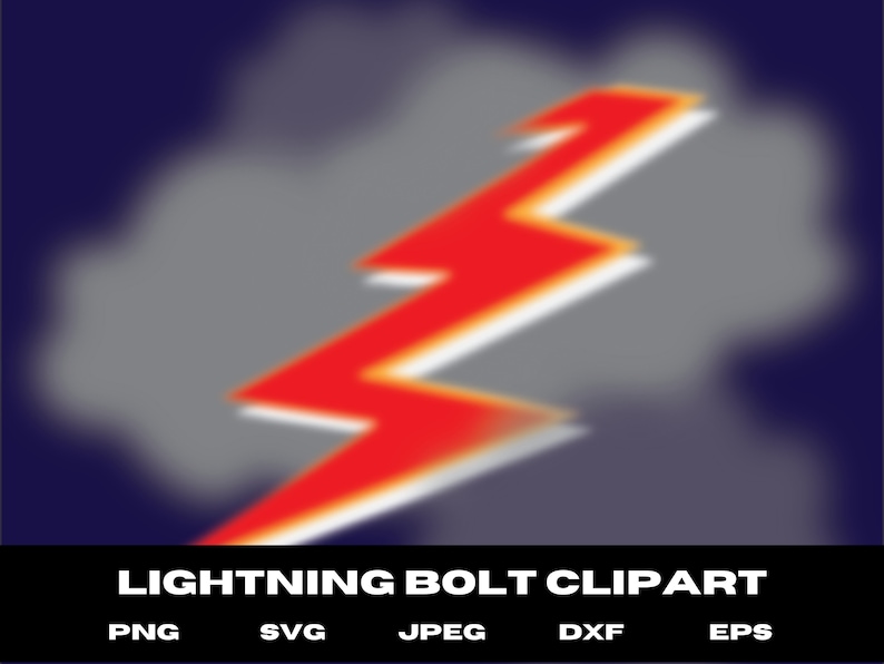 Lightning Bolts Svg, Thunder Svg, Lightning Clipart, Flash Svg, Png Jpg ...