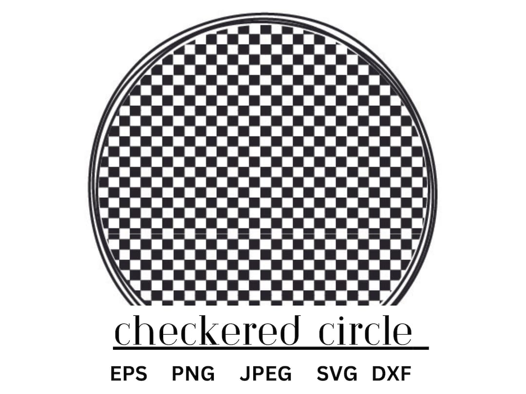 Checkered Circle Svg, Checkered Pattern Svg, Outlined Circle Svg ...