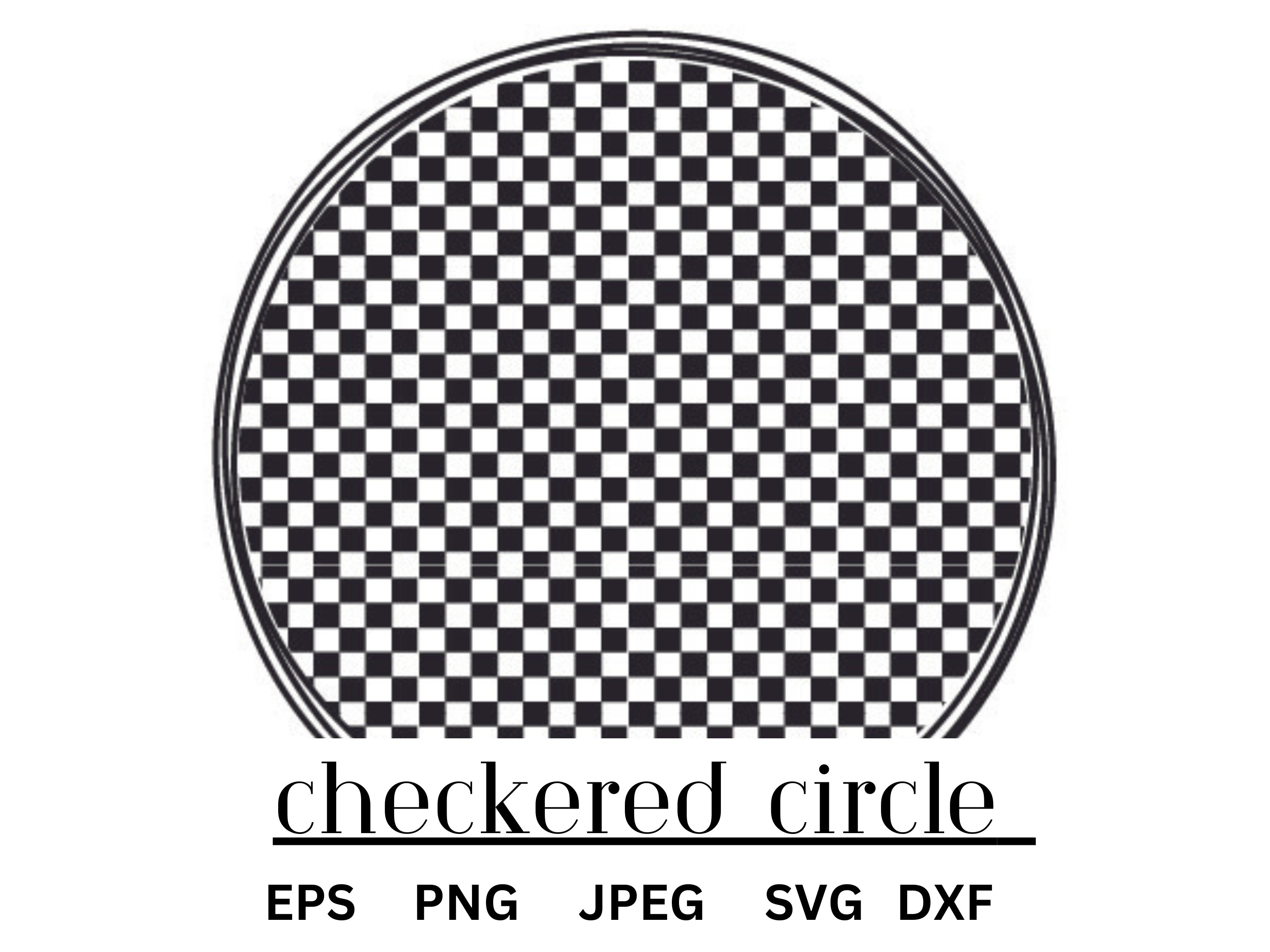 Checkered Circle Svg, Checkered Pattern Svg, Outlined Circle Svg ...