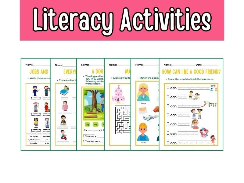 February Preschool Curriculum: Learning Activity Workbook (digital ...