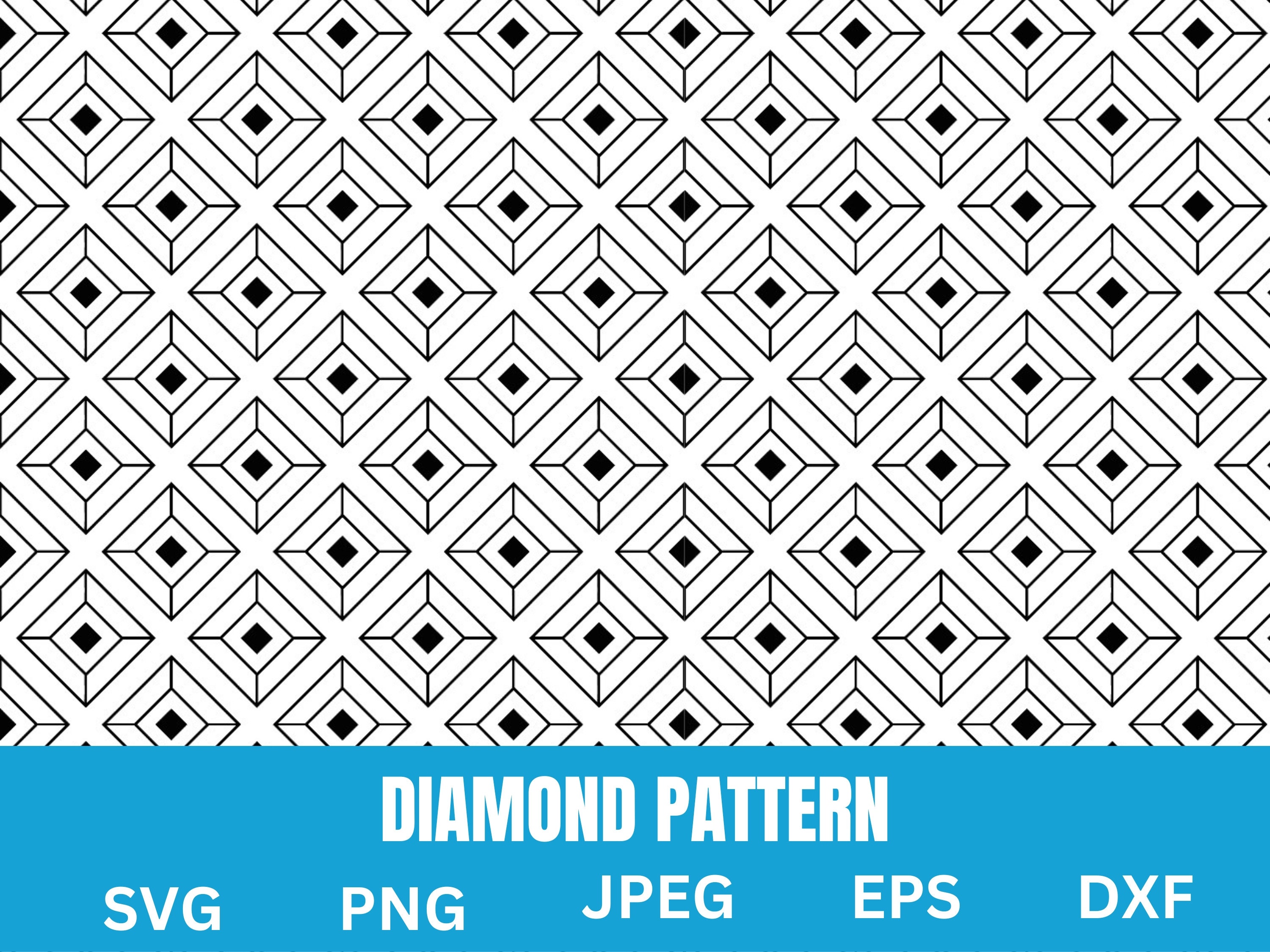 Diamond Pattern Svg Seamless Zigzag Pattern Svg Chevron Svg, Geometric ...