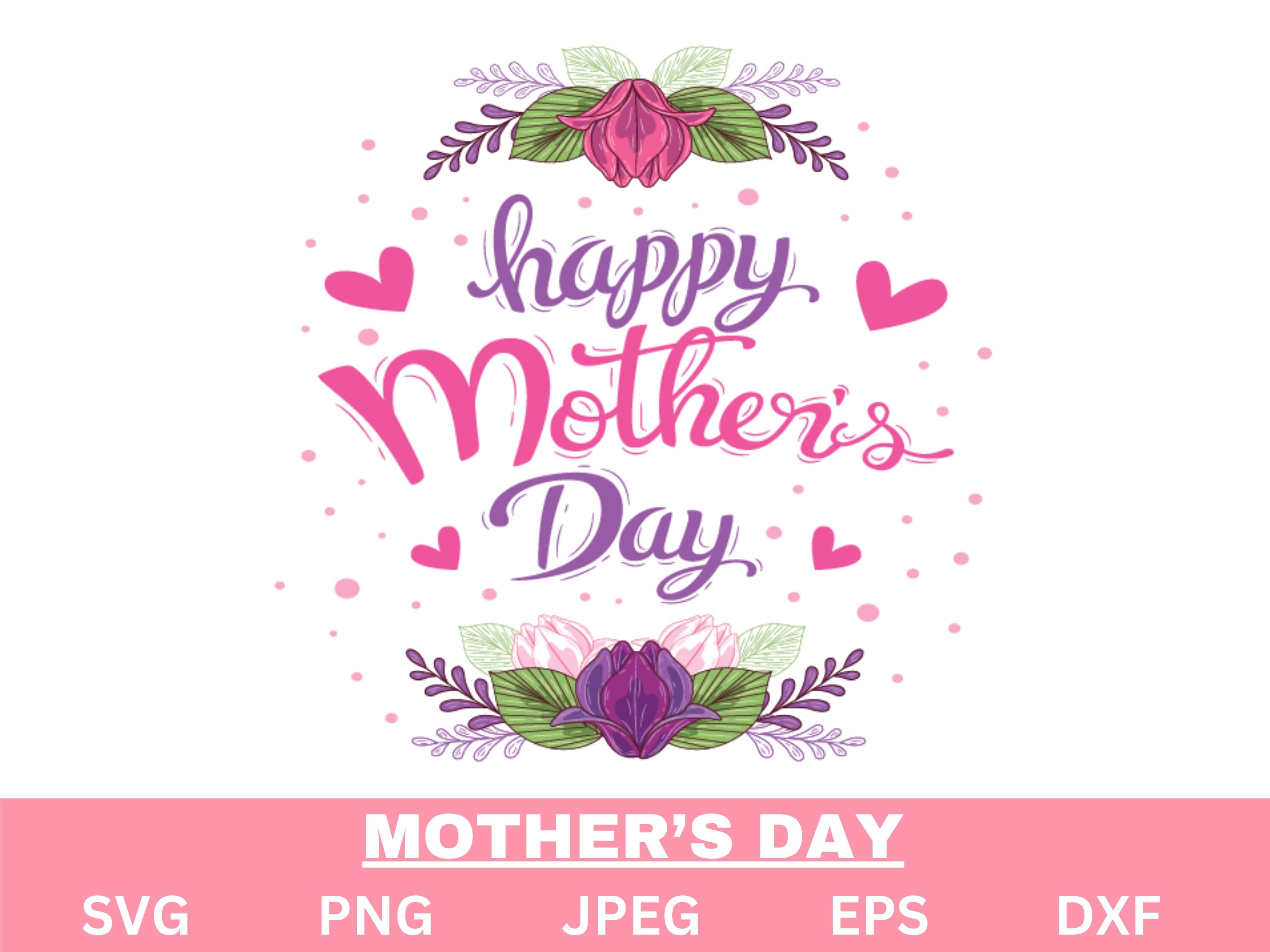 Feliz Día de la Madre SVG Paquete, Día de las Madres Svg, Madres ...