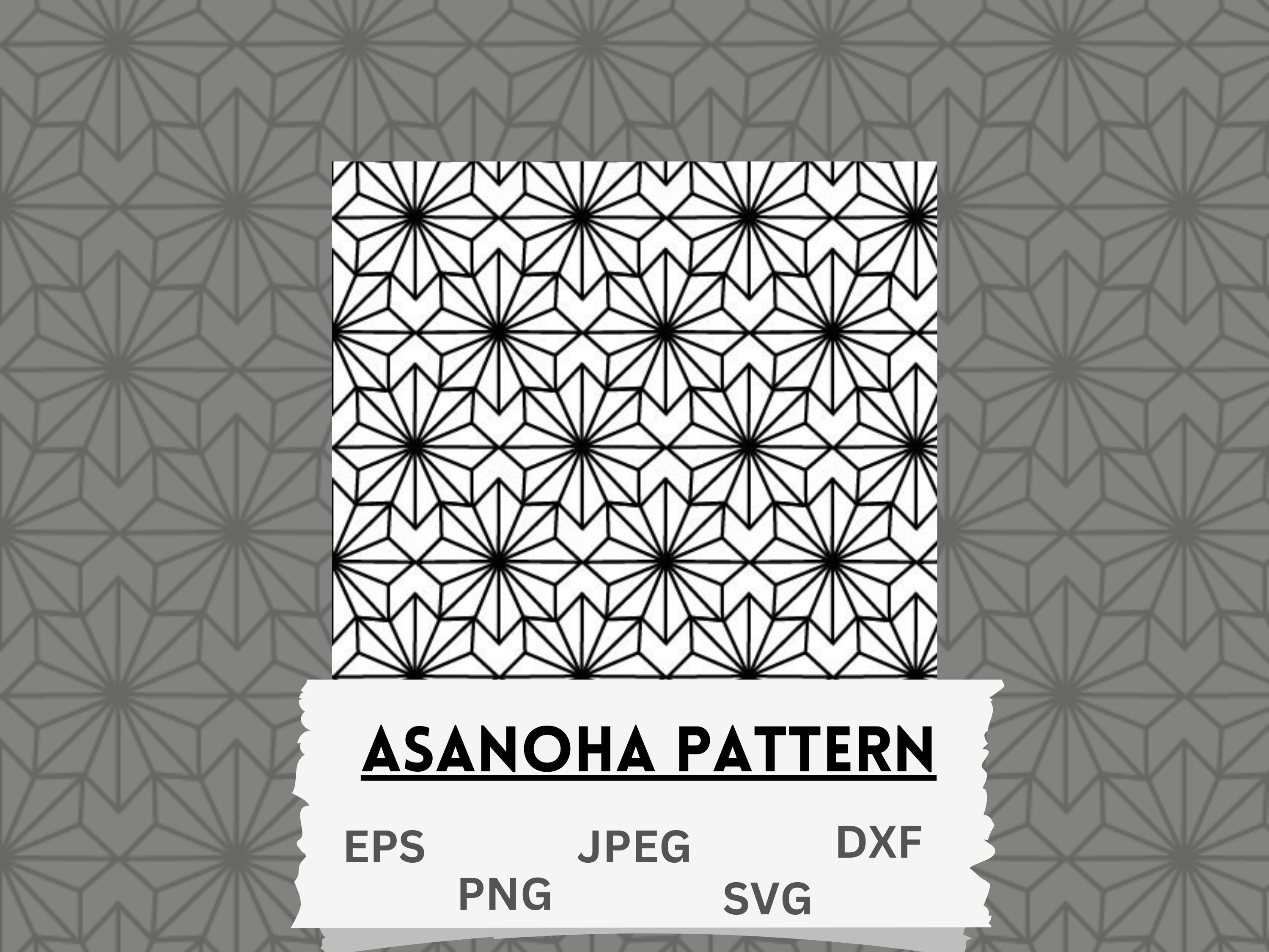 Japanese Star Pattern Svg, Seamless Japanese Traditional Asanoha ...