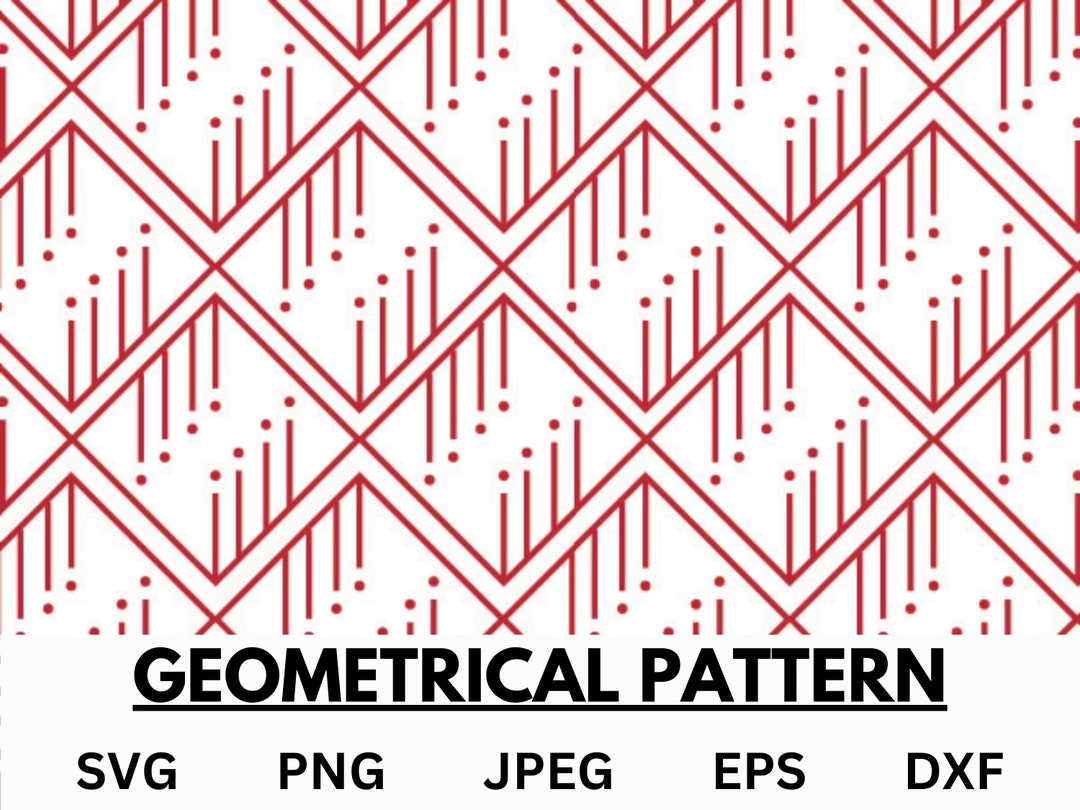 Geometric Digital Pattern Svg Geometric Scrapbook Pattern Svg Geometric ...