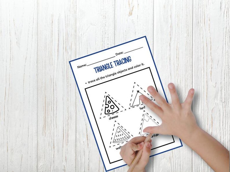 Animal and Shape Tracing Worksheets for Kids | Preschool & Kindergarten ...