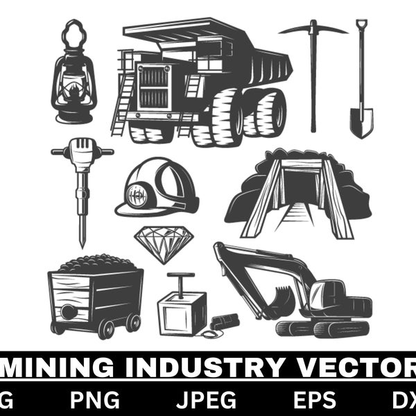 Mining Vector - Etsy