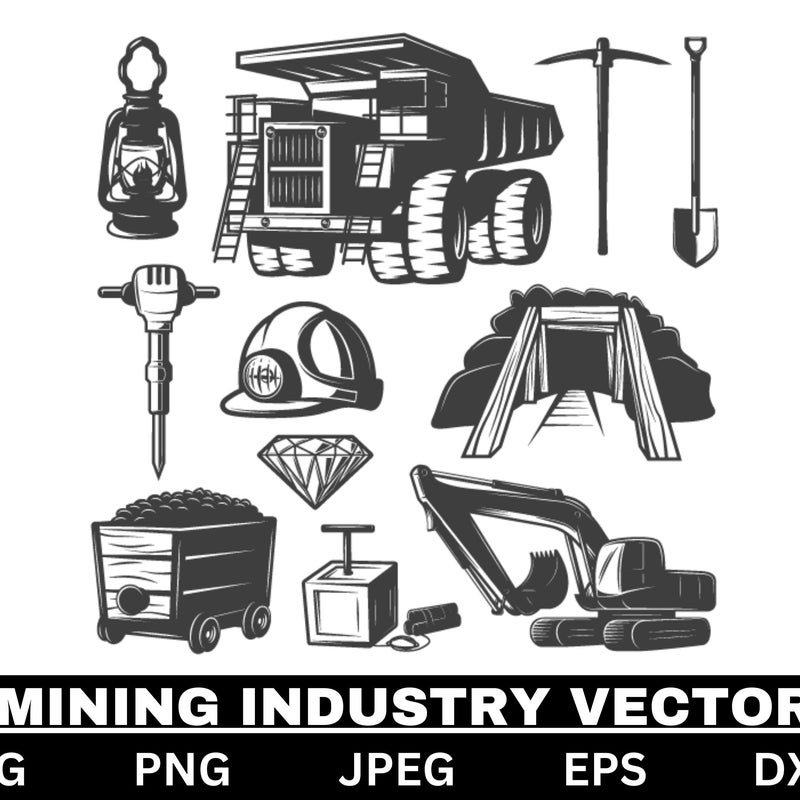 Mining Vector - Etsy