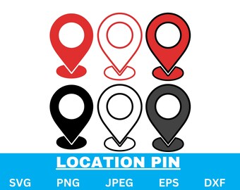 Place Markers Svg, Map Marker Png, Location Markers Clipart, Pin Dxf ...