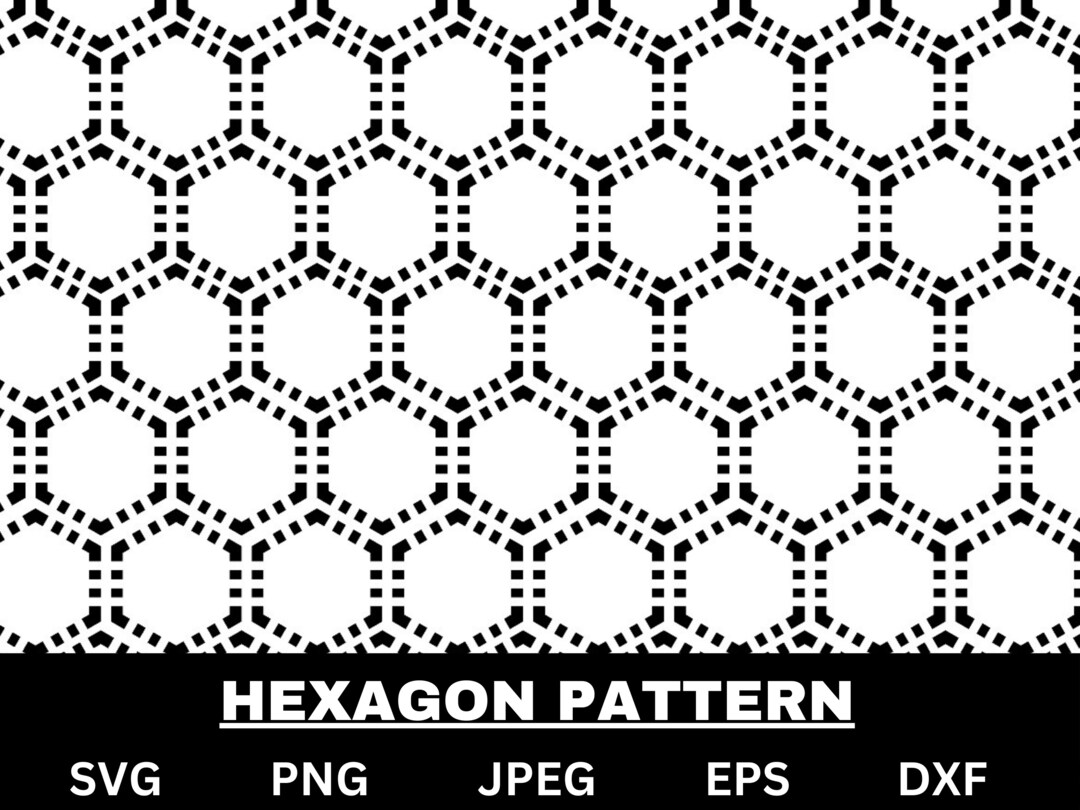 Hexagon Pattern Svg, Seamless Geometric Hexagon Repeating Pattern Svg ...