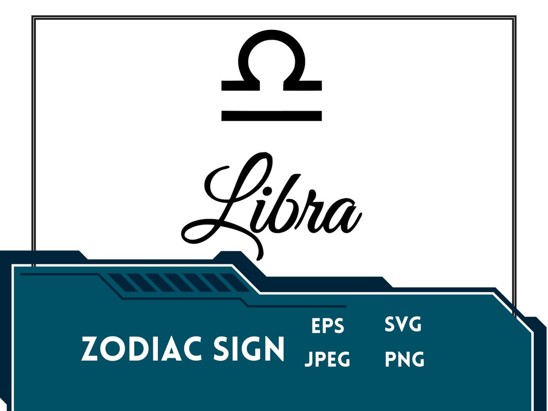 High-resolution Libra Zodiac Sign SVG Digital File zodiac Sign Cut File ...