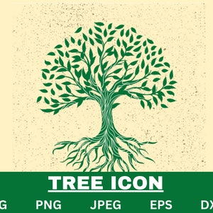 Tree Icon Svg Bundle , Forest Svg Tree Clipart ,green Tree Png Tree Svg Png Jpg Eps Dxf Cut ...
