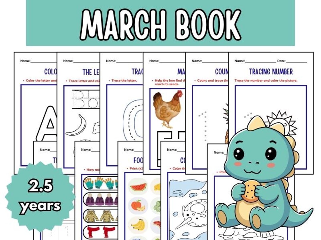 March Preschool Workbook: St. Patrick's Day Activities (PDF) - Etsy