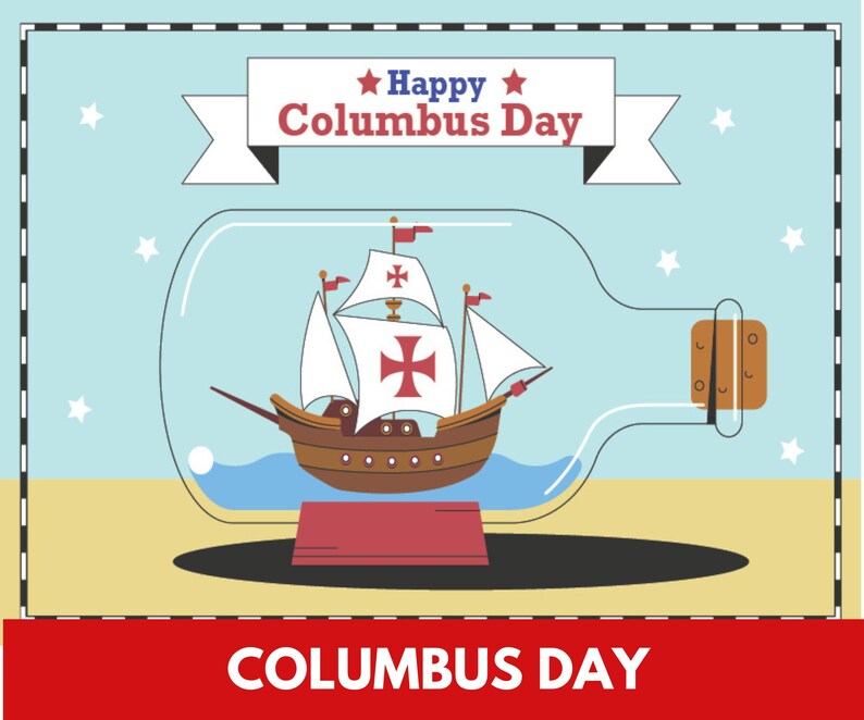 Happy Columbus Day Svg T Shirt Print Svg Mug Design Svg Columbus ...