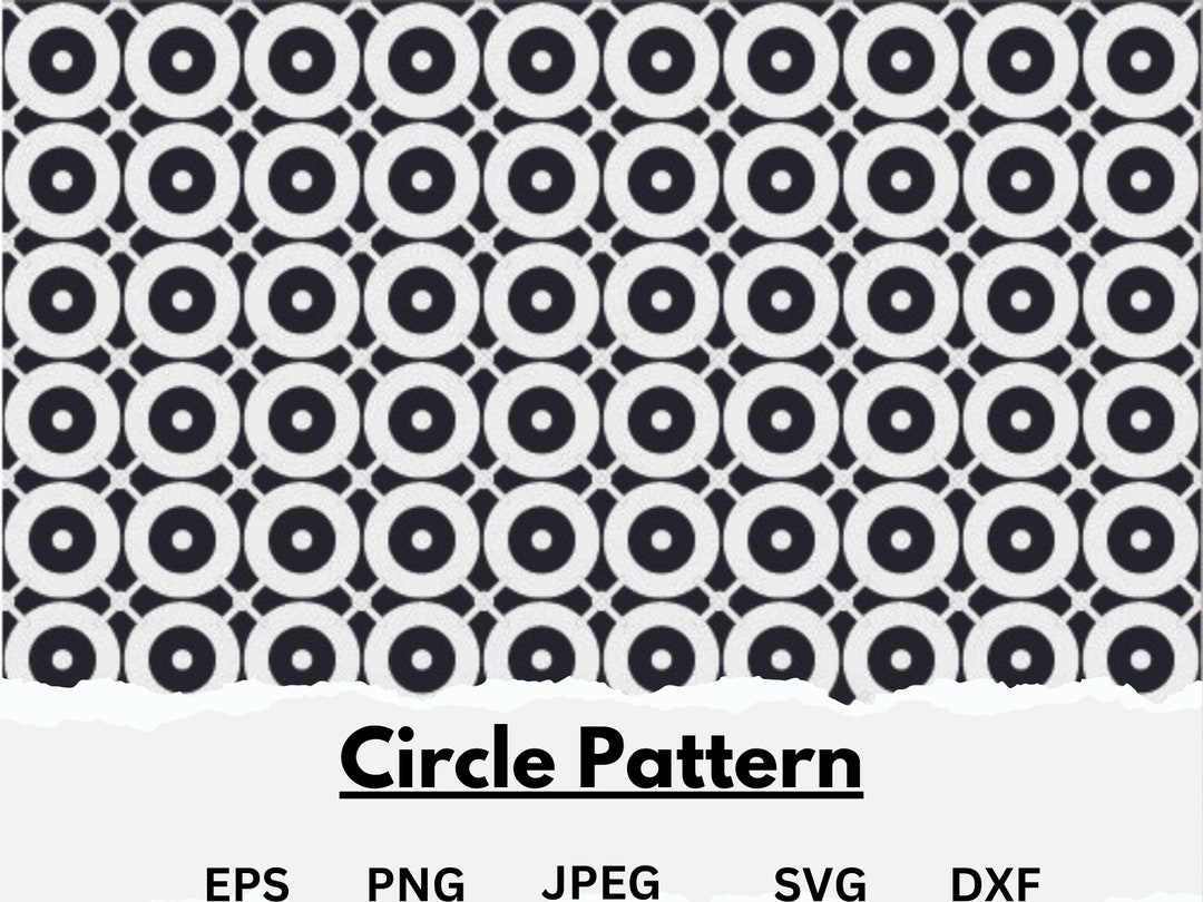 Circle Pattern Svg, Seamless Round Pattern, Geometric Background, Svg ...