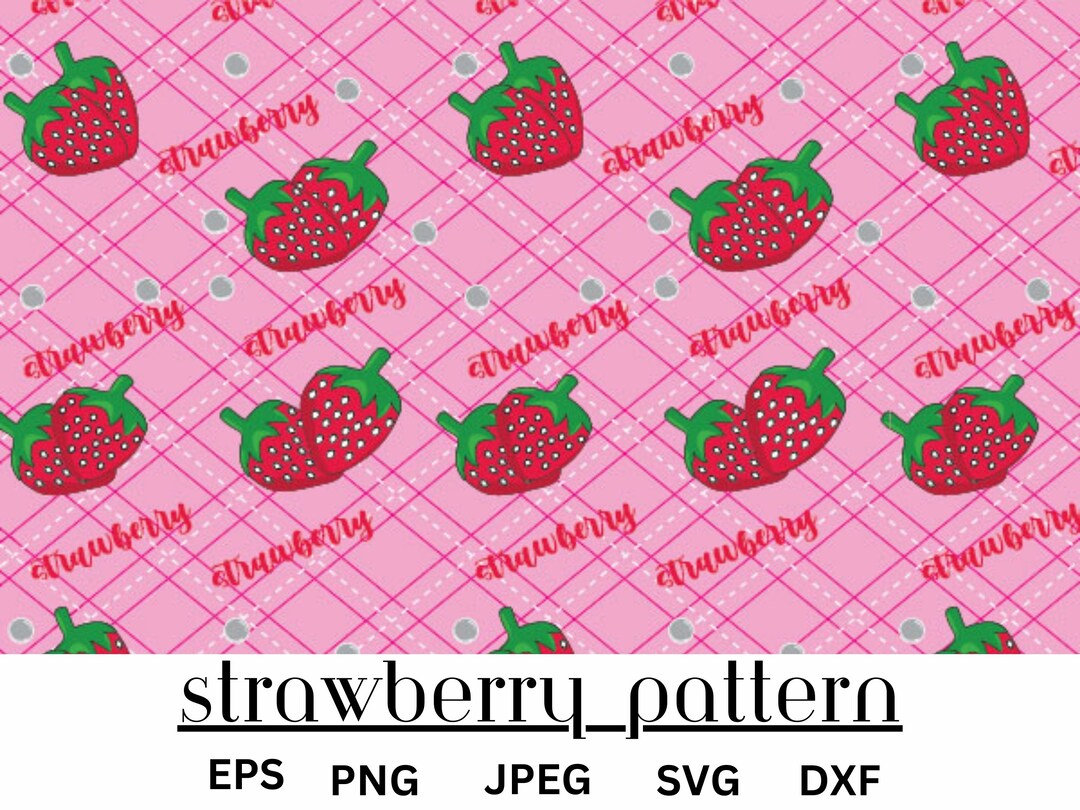 Patrón de fresa svg, Imágenes prediseñadas de fresa svg Fruta Svg, dxf ...