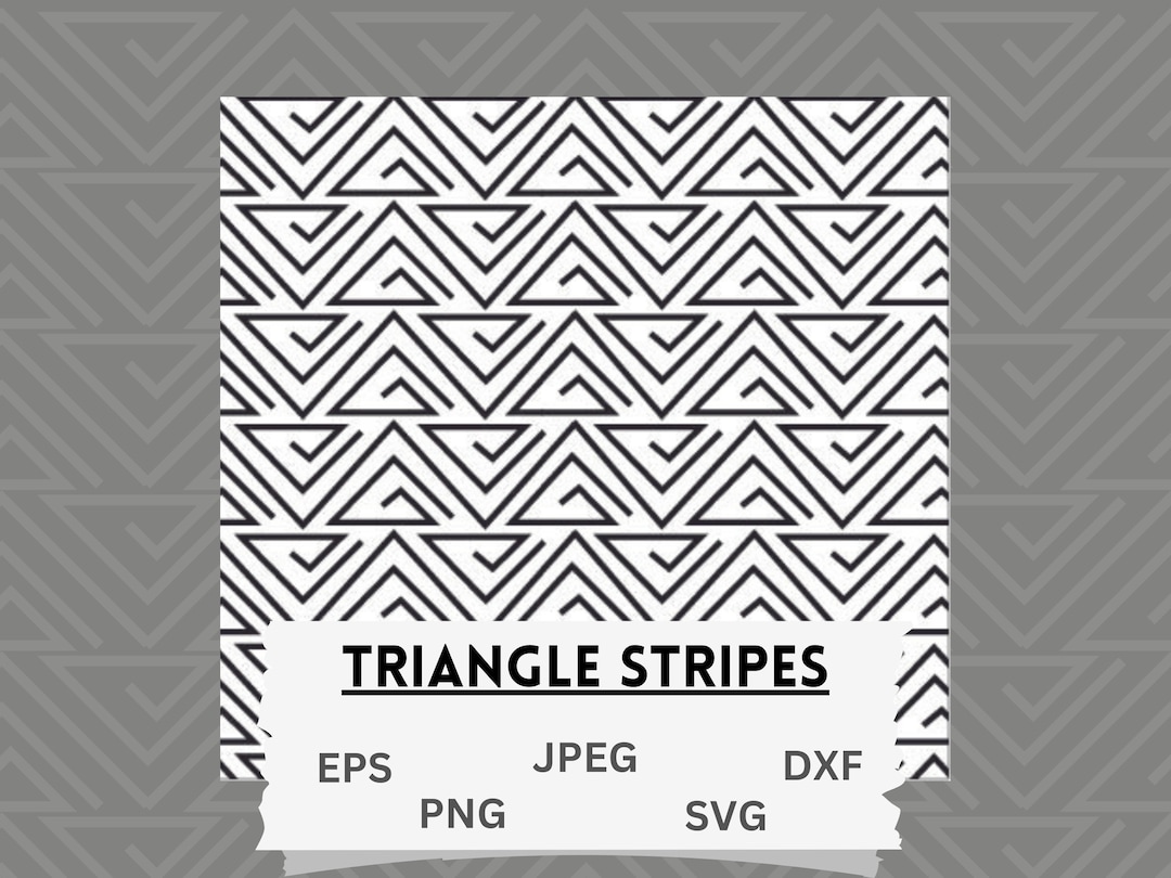 Triangle Pattern SVG, Instant Download, Monochrome Modern Pattern Cut ...