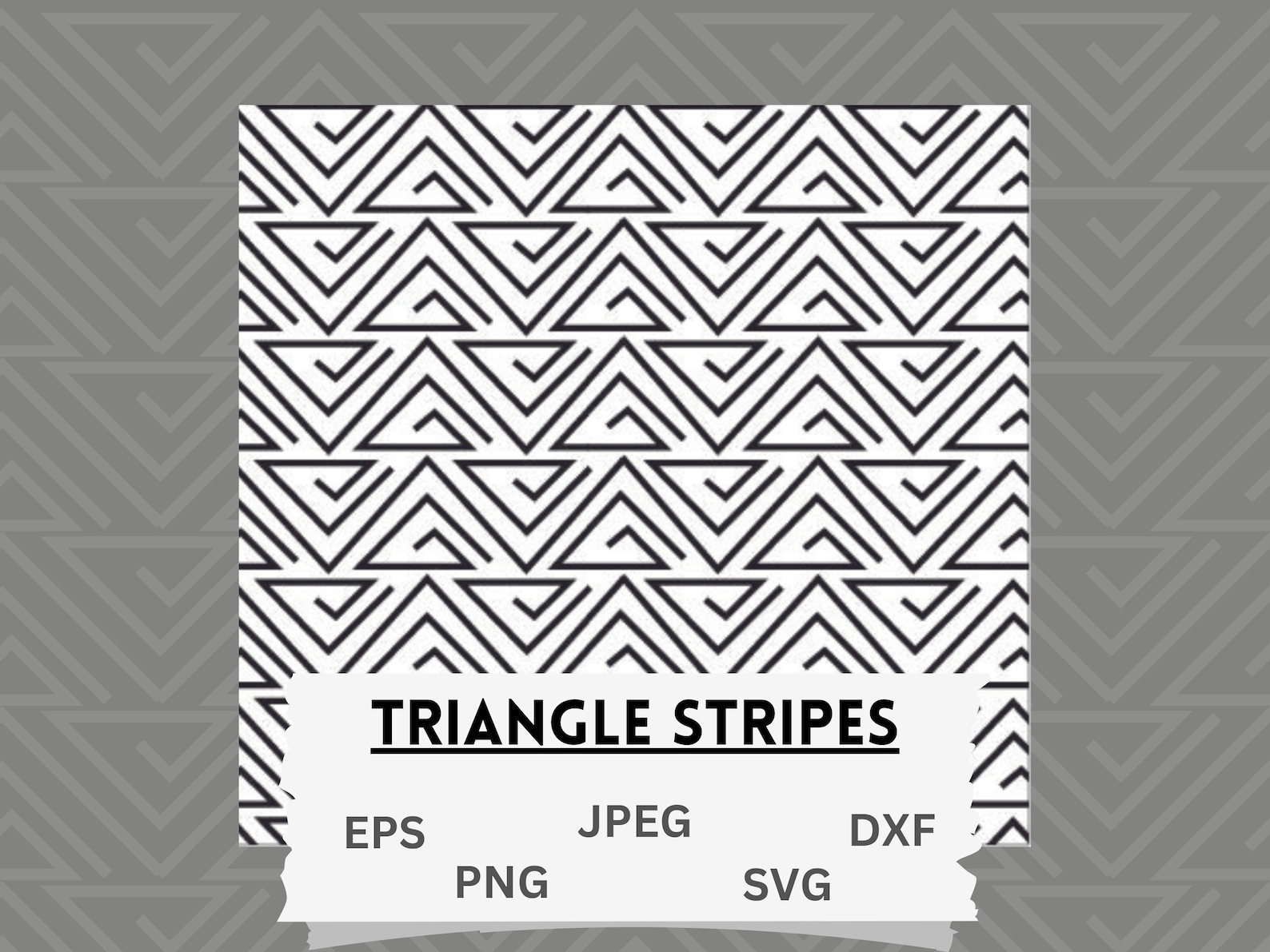 Triangle Pattern SVG, Instant Download, Monochrome Modern Pattern Cut ...