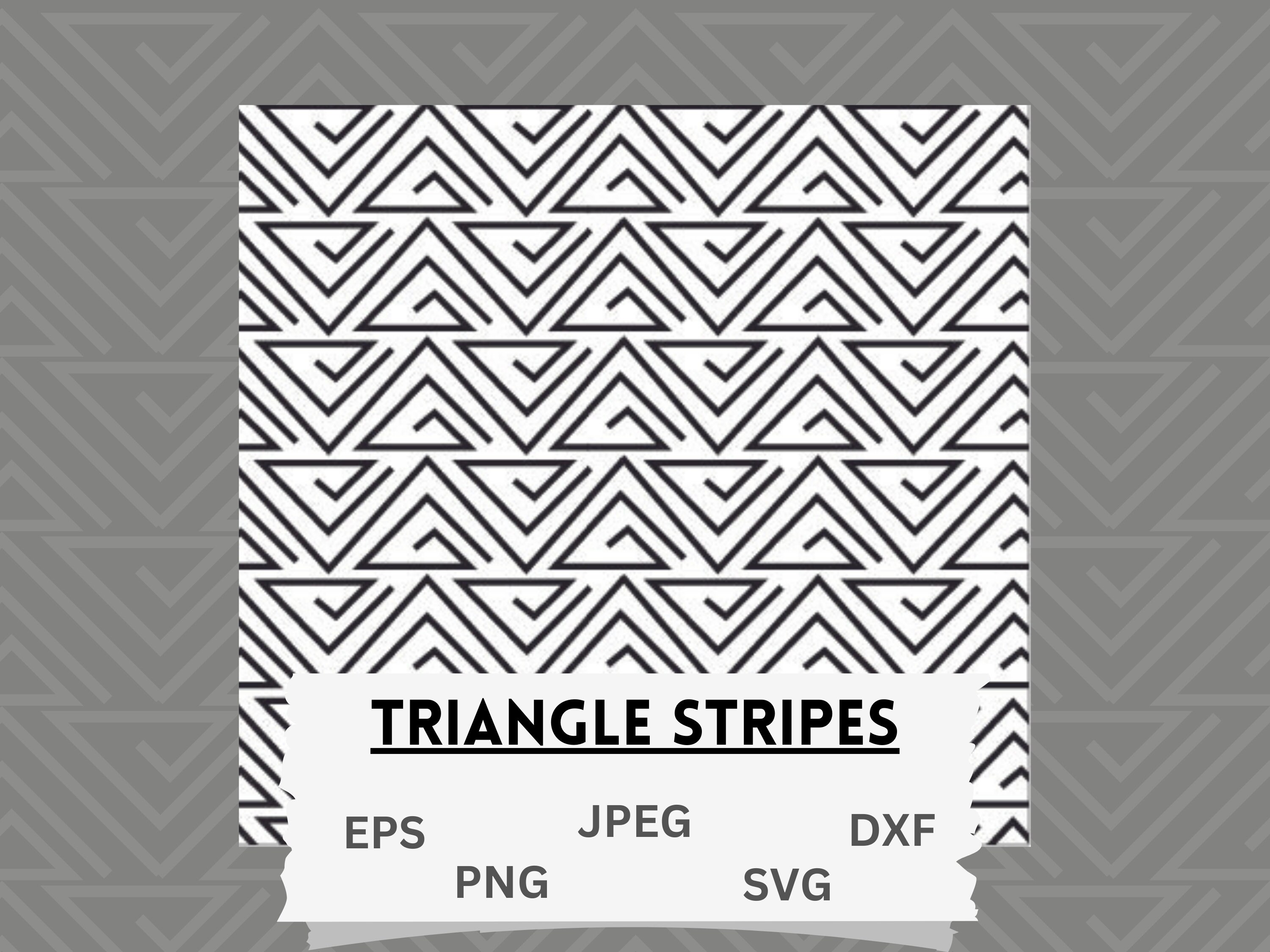 Triangle Pattern SVG, Instant Download, Monochrome Modern Pattern Cut ...