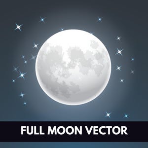 Moon Svg. Full Moon Svg. Digital SVG PNG DXF Files for Cricut ...