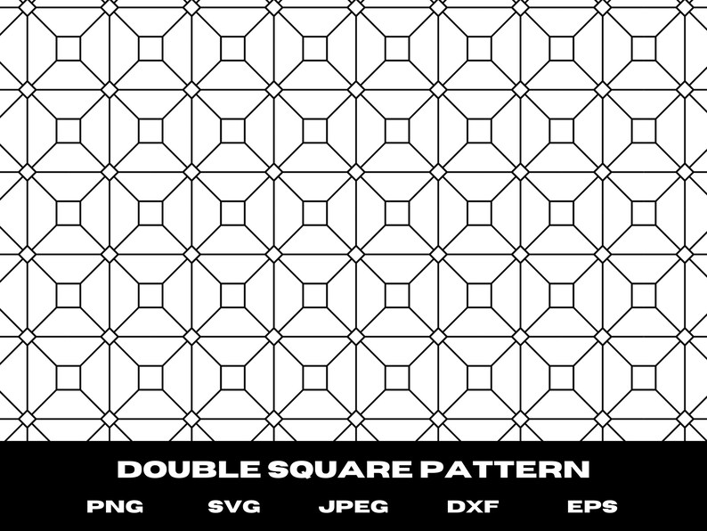 Double Square Pattern Svg Grill Seamless Pattern Svg Repeating ...
