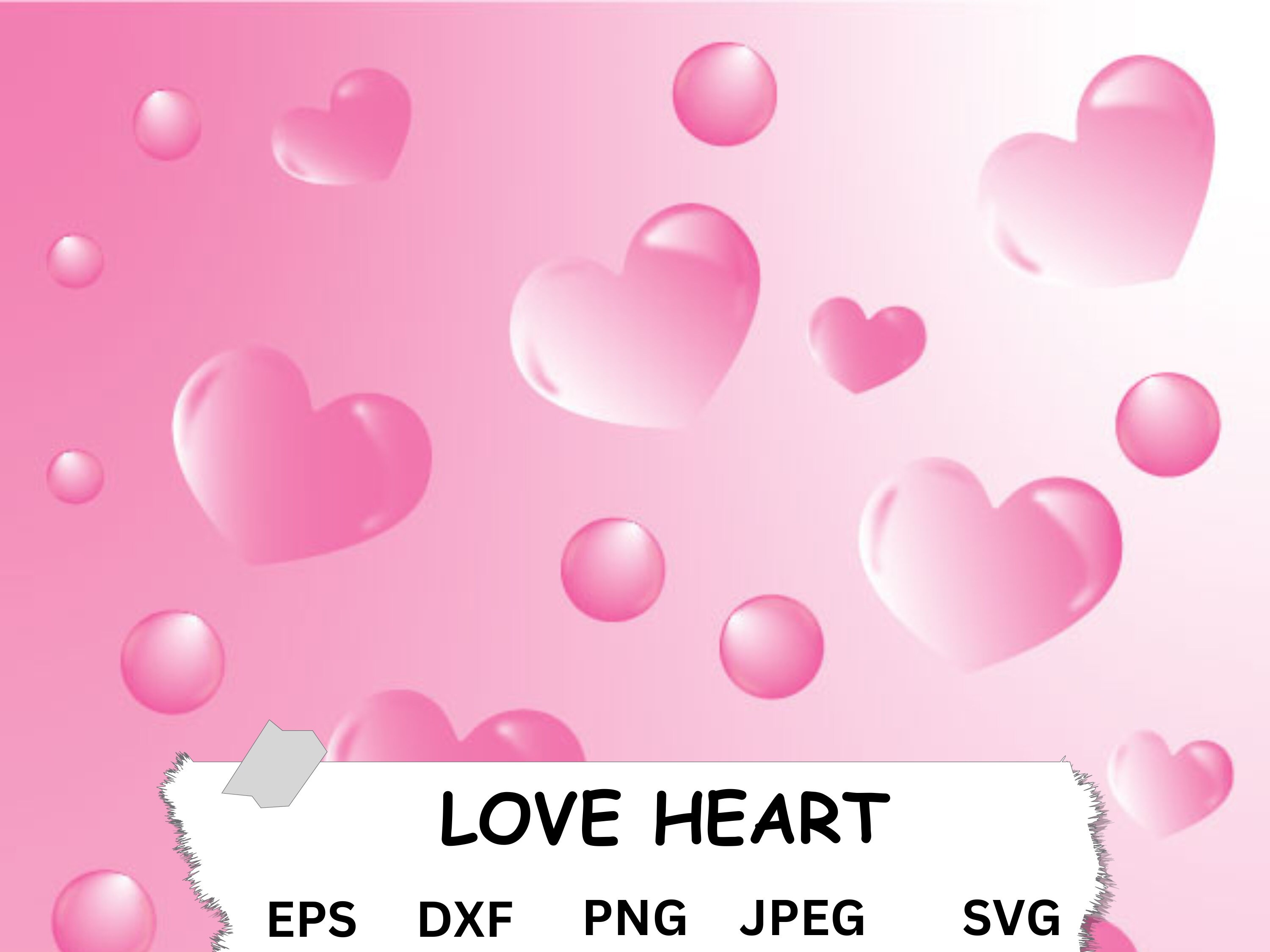 Seamless Valentines Pink Hearts Pattern Svg, Valentines Day Gift ...