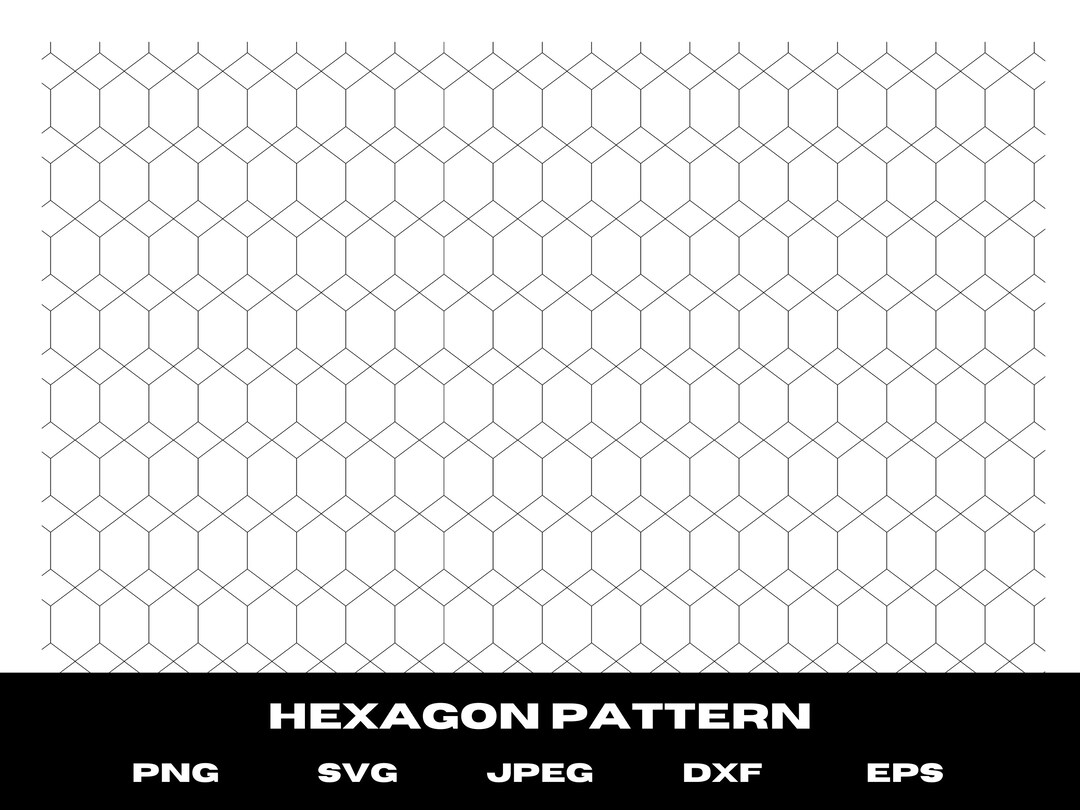 Hexagon Pattern Svg, Seamless Geometric Hexagon Repeating Pattern Svg ...