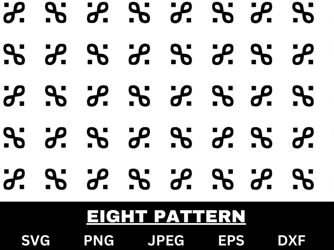 Eight Pattern Svg Square Pattern Svg Seamless Pattern Svg Geometric ...
