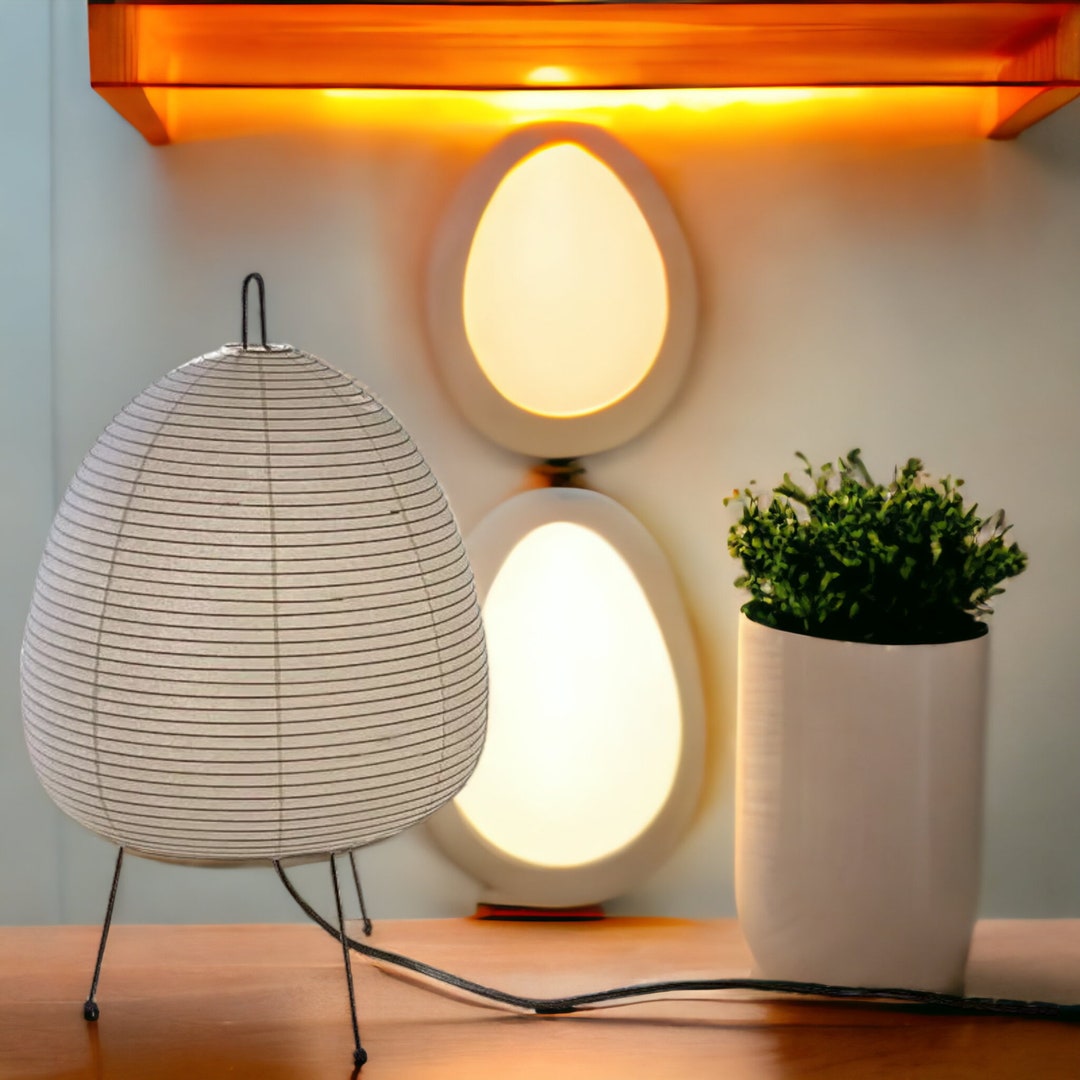 Japanese Rice Paper Lamp Akari 1A Replica Japanese Table - Etsy