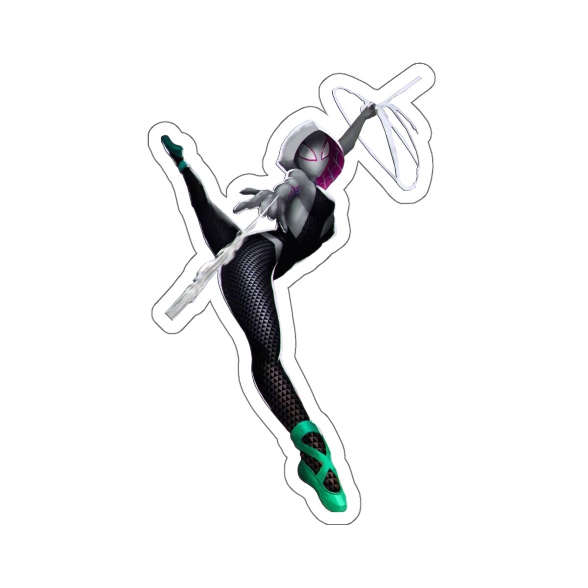 Gwen Stacy Cartoon Game Film Series Waifu Ecchi Anime Sticker Etsy