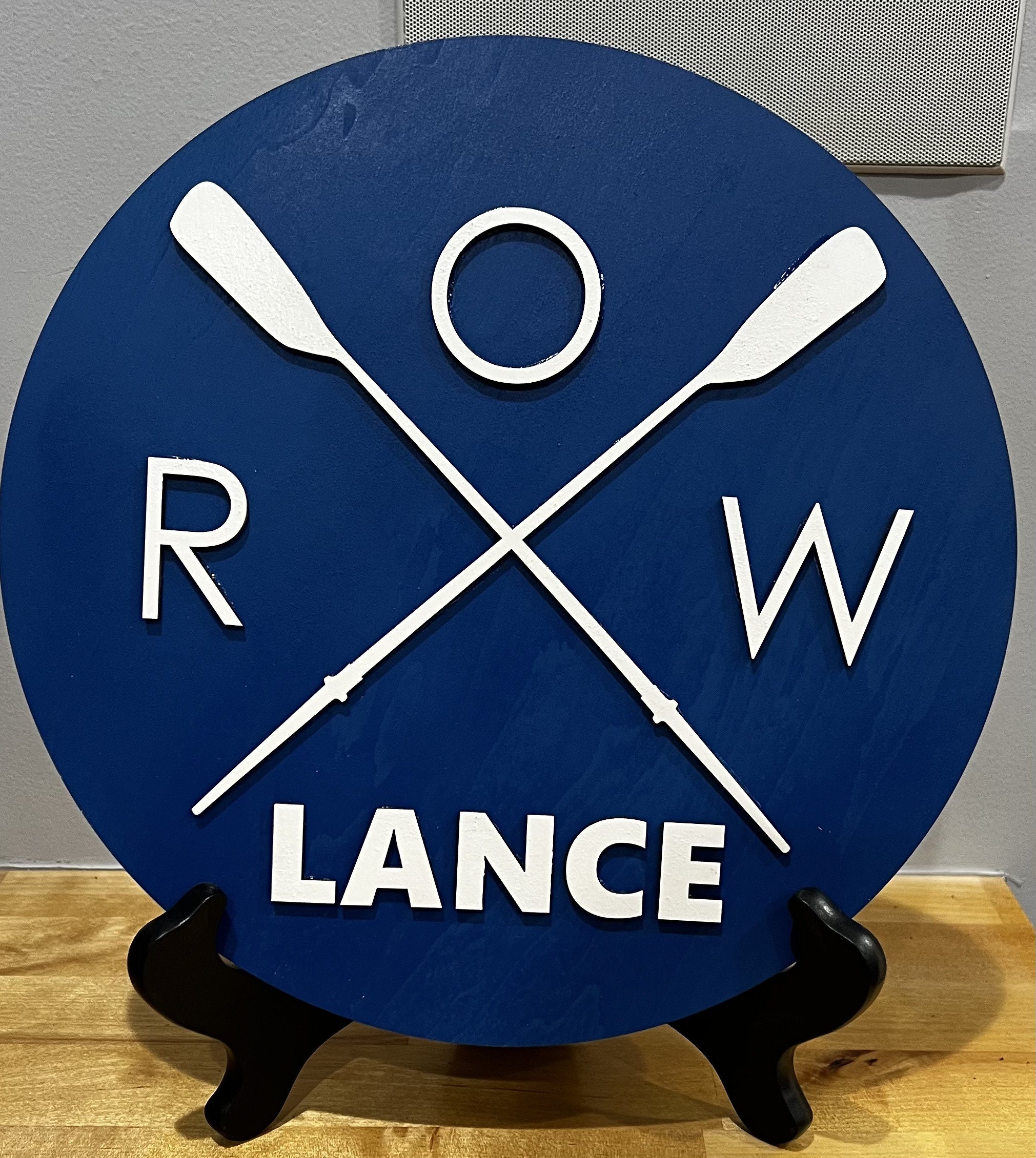 Customized Crossed Oar ROW Sign - Etsy