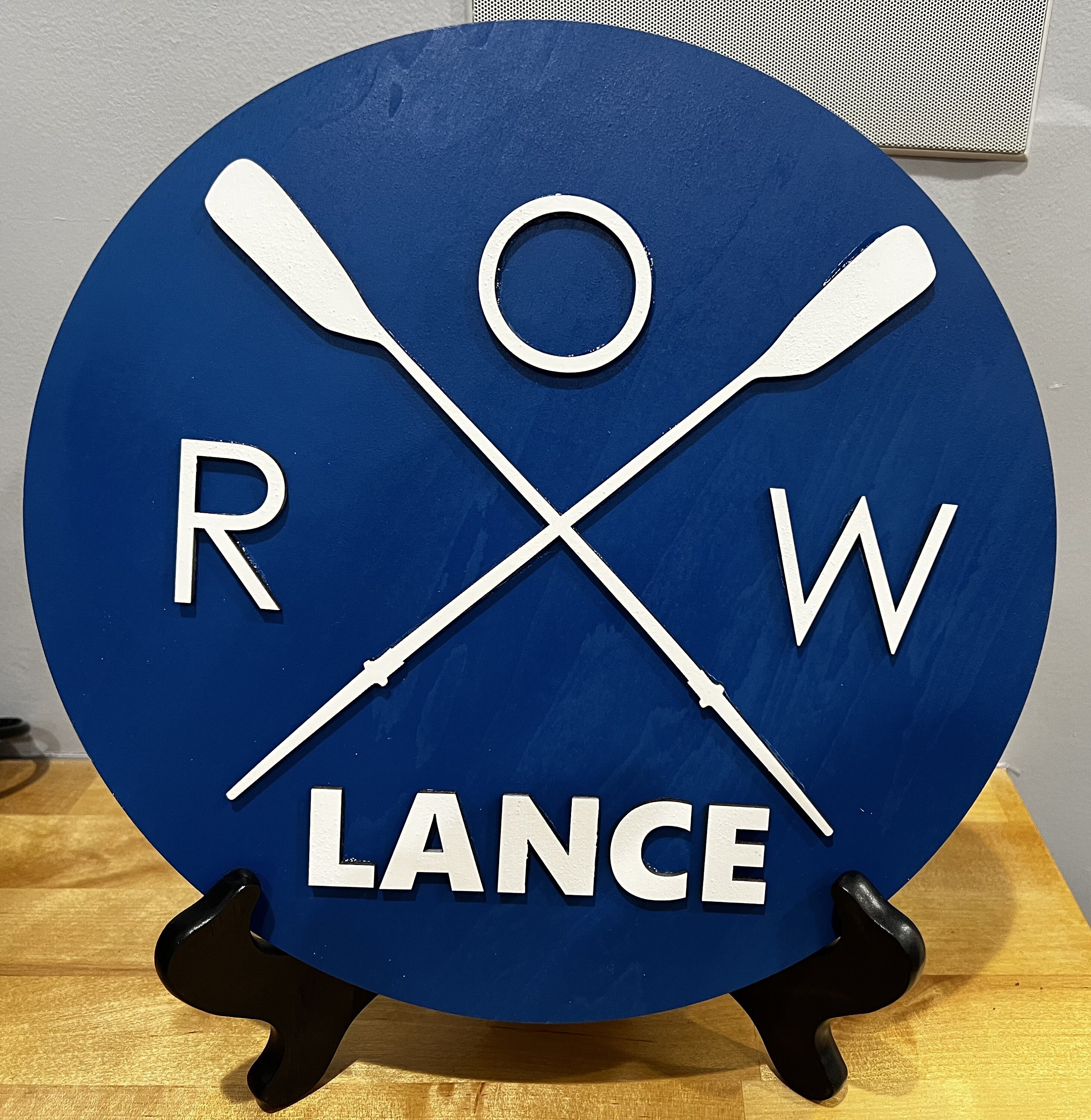 Customized Crossed Oar ROW Sign - Etsy