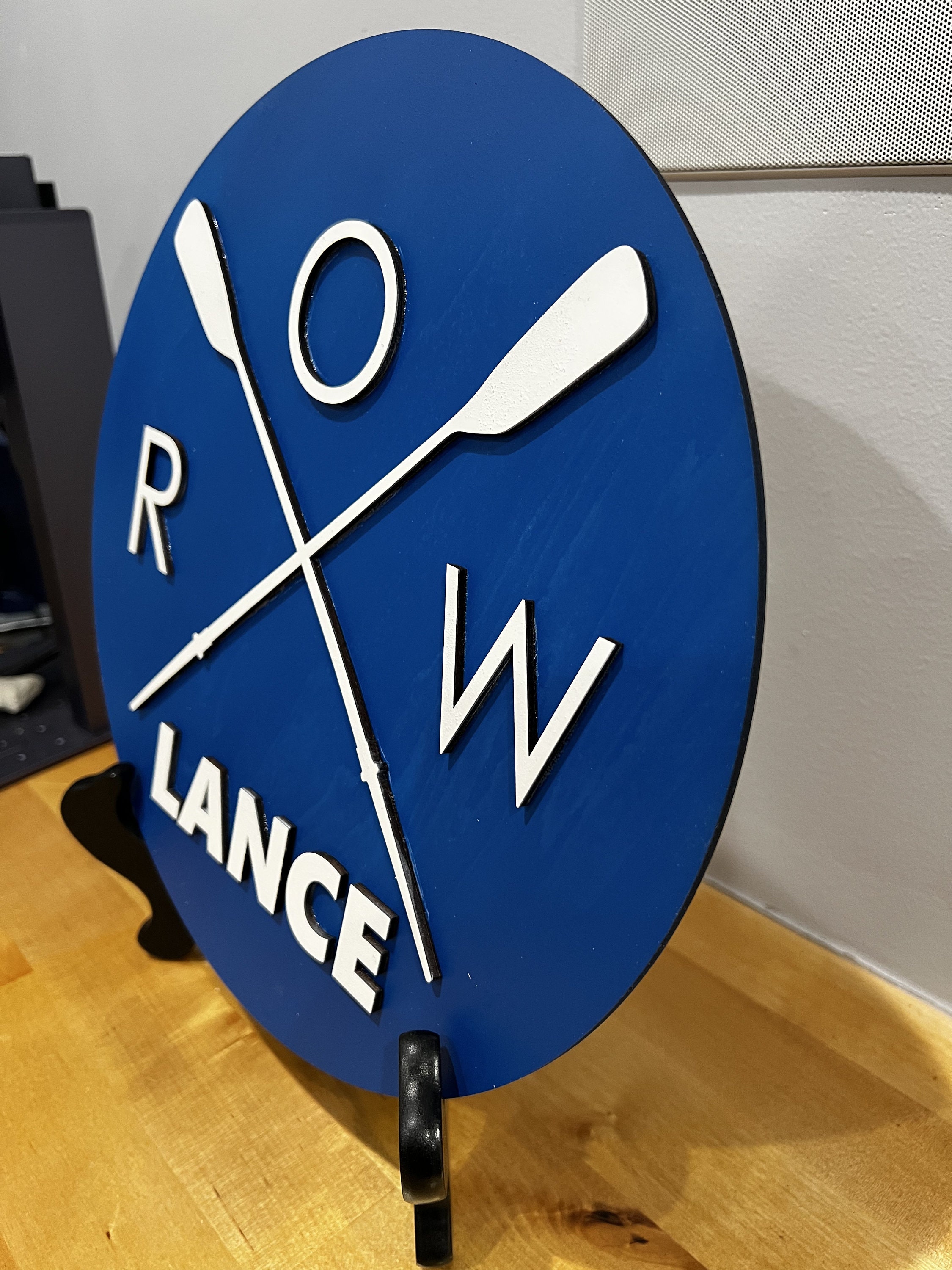 Customized Crossed Oar ROW Sign - Etsy