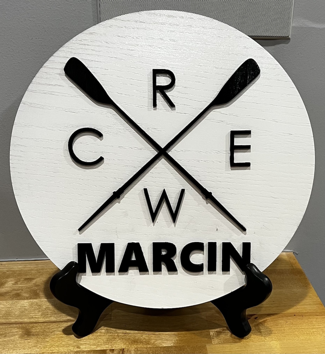 Customized Crossed Oar CREW Sign - Etsy