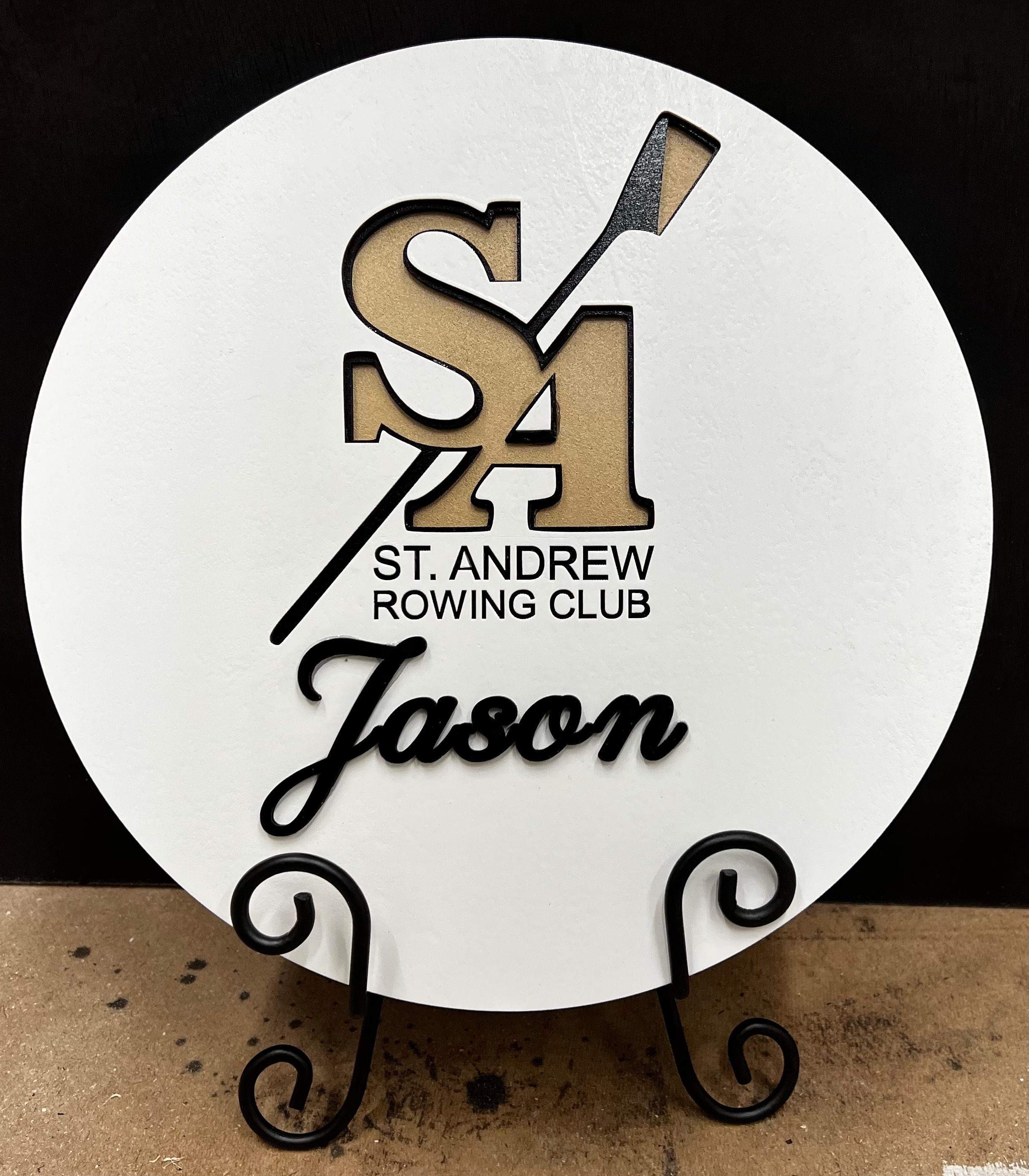 3D Customized Rowing Club Sign - Etsy